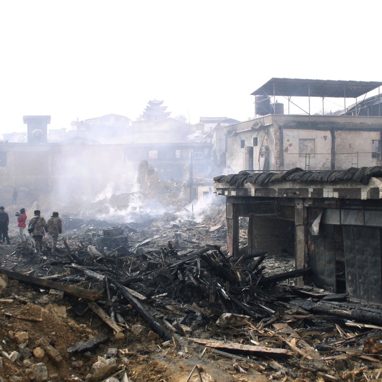 Local governments at odds over cause of fire that destroyed ancient ...