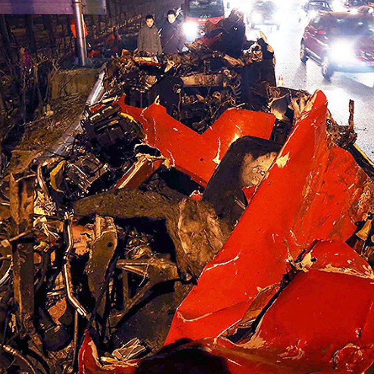 Fatal Ferrari crash on Beijing freeway evokes political scandal of Hu ...