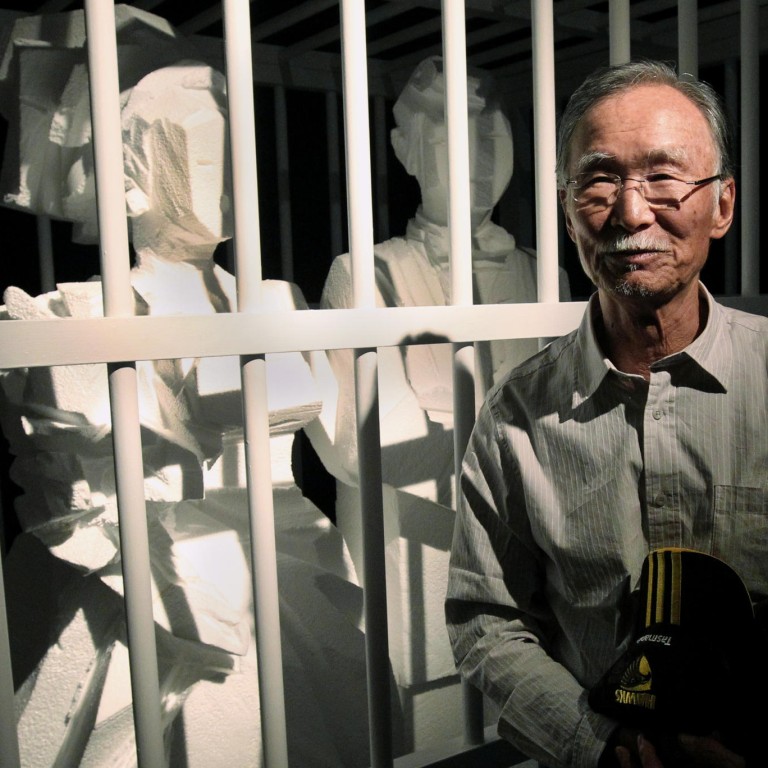 Taiwanese artist Ju Ming shows off his Living World work in Hong Kong ...