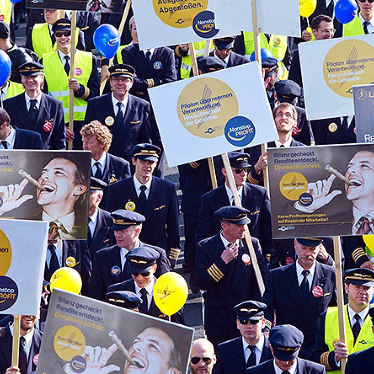 Strike by Lufthansa pilots leaves up to 425,000 passengers grounded ...