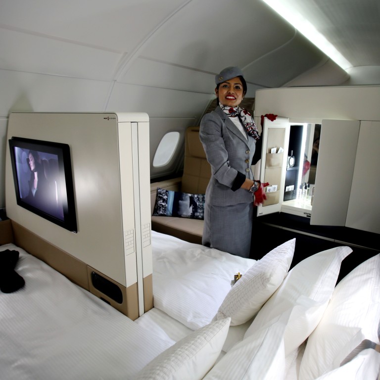 That’s serious legroom: Mideast airline Etihad offers bed and bath ...