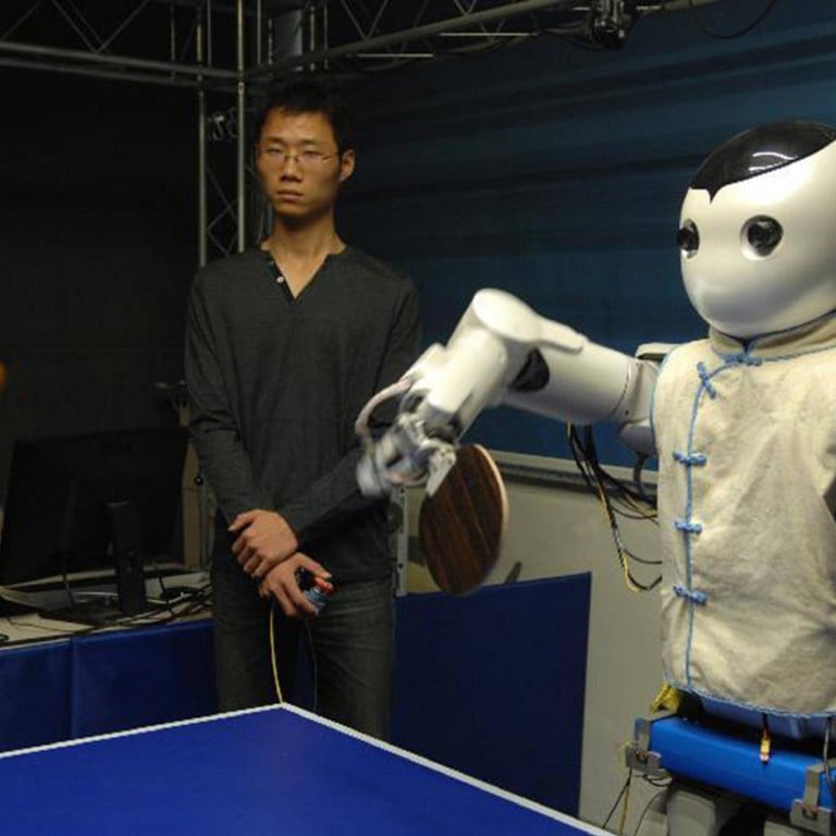 Scientists teach ping-pong robots to master spin | South China Morning Post
