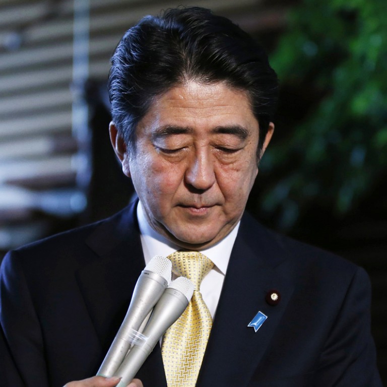 Japanese PM Abe’s public support slumps in wake of resignations | South ...