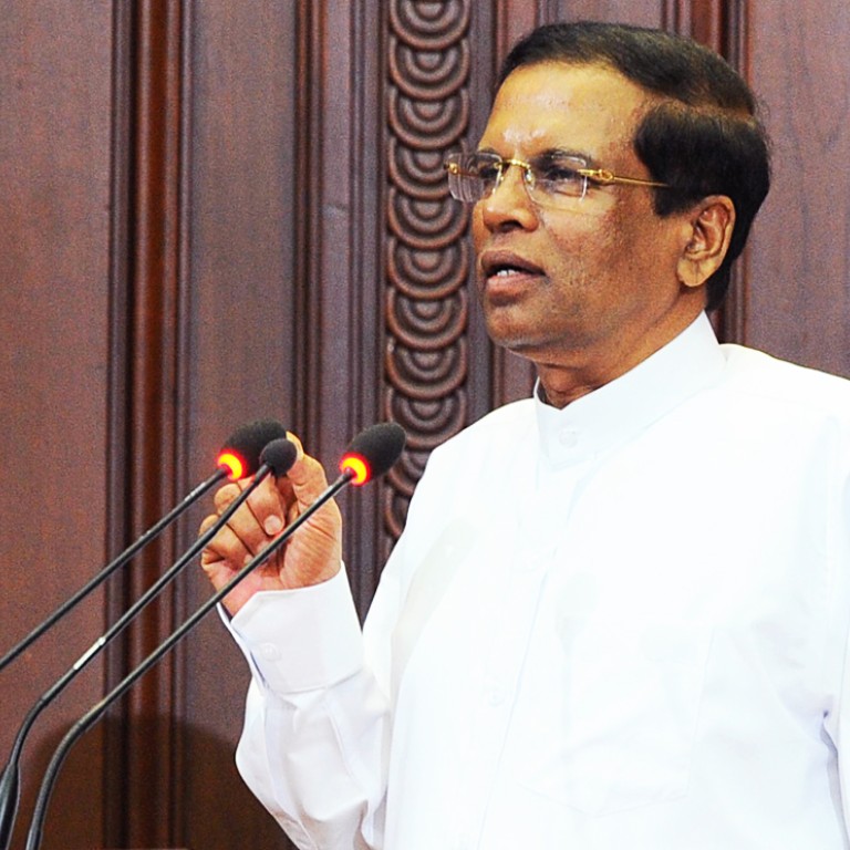Sirisena must not bite the hand that feeds | South China Morning Post