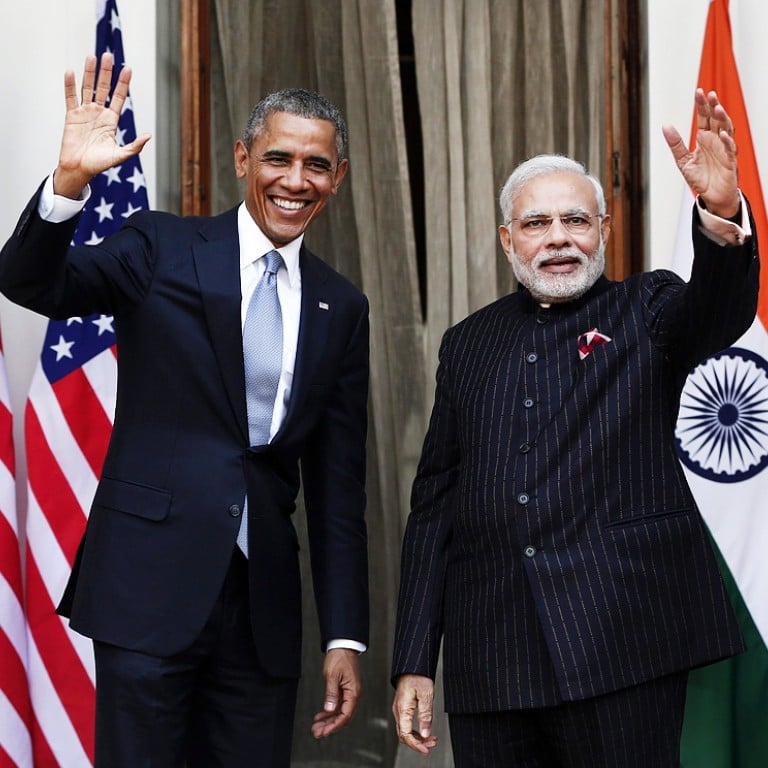 Obama and Modi share a man-hug to show China and the world their bond ...