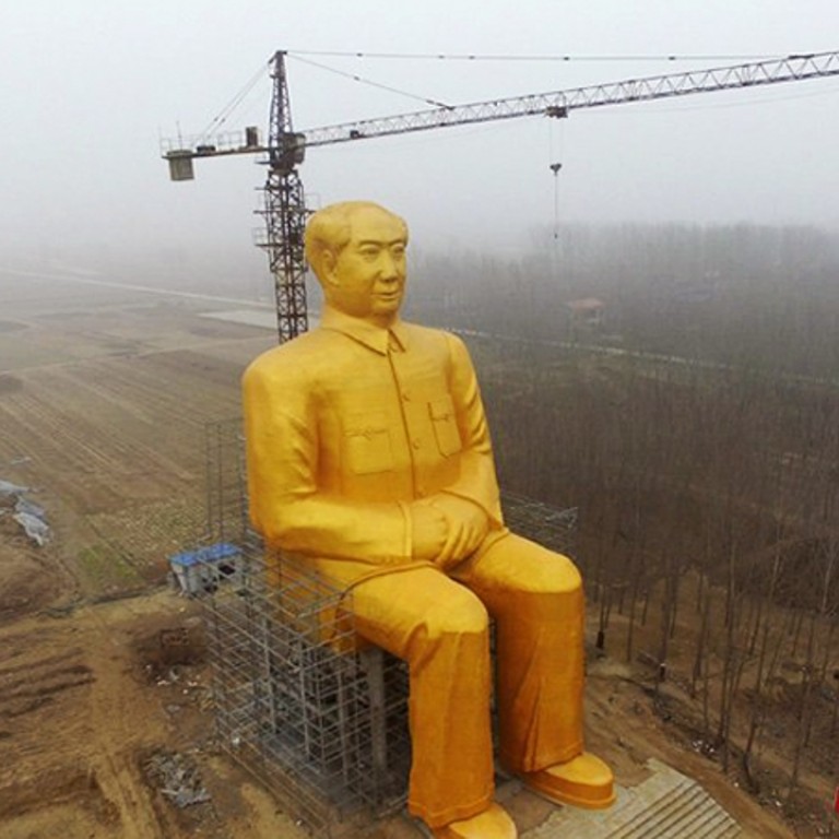 Wow Zedong! Farmers, villagers join forces to build 36-metre statue of ...