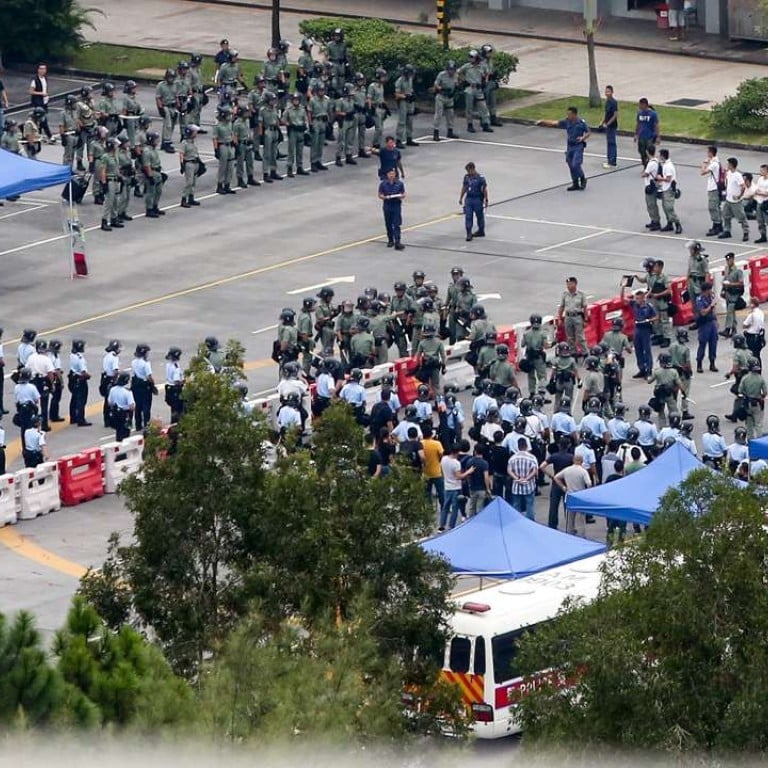 Hong Kong police stage major exercise to prepare for poll trouble ...