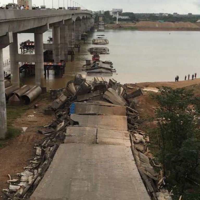 Three missing in Chinese bridge collapse | South China Morning Post