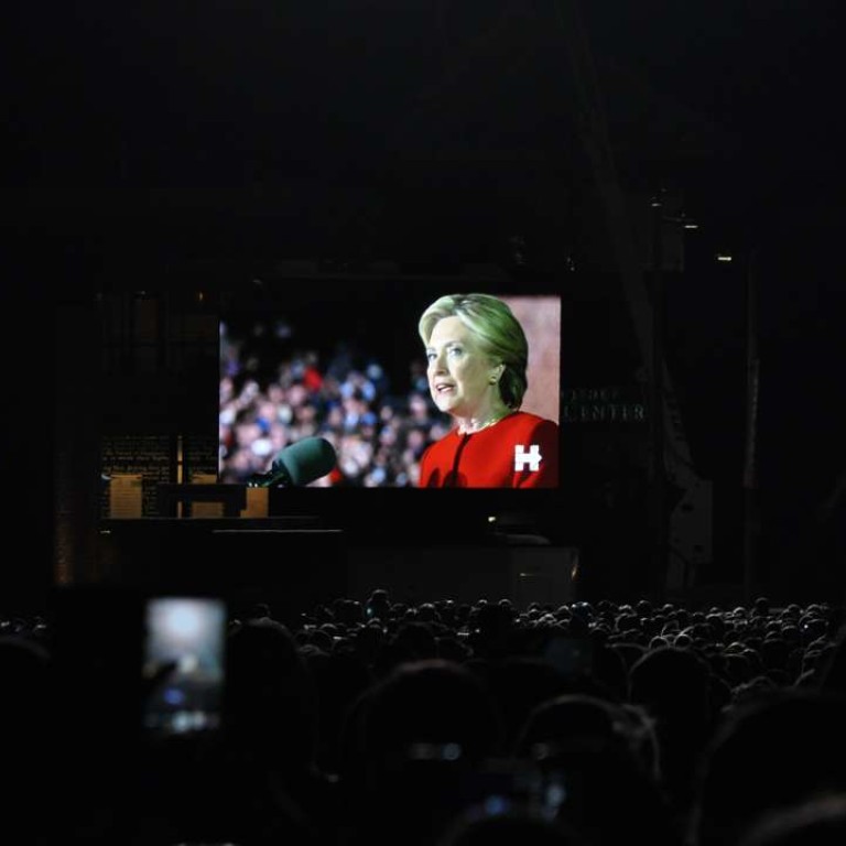 Clinton asks voters to choose the values she stands for as tens of ...