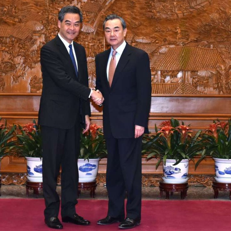 Wang Yi heaps praise on CY Leung as a patriot on his final duty visit ...