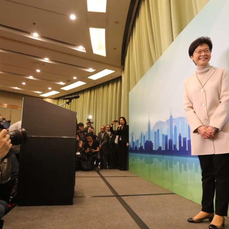Carrie Lam aims to ‘reignite’ Hong Kong as she officially announces ...