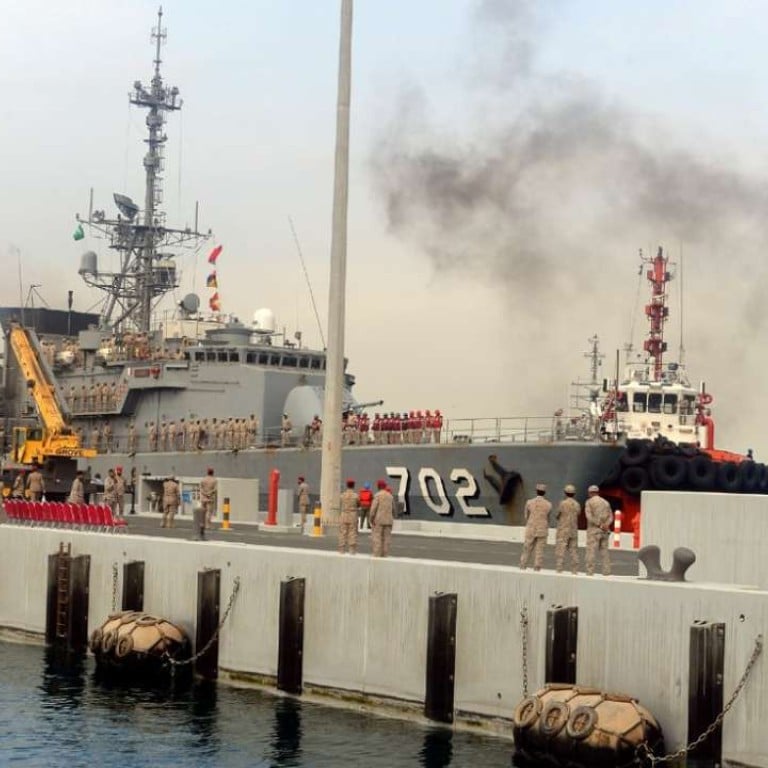 Watch: video emerges of suicide bomb boat ramming Saudi warship | South ...