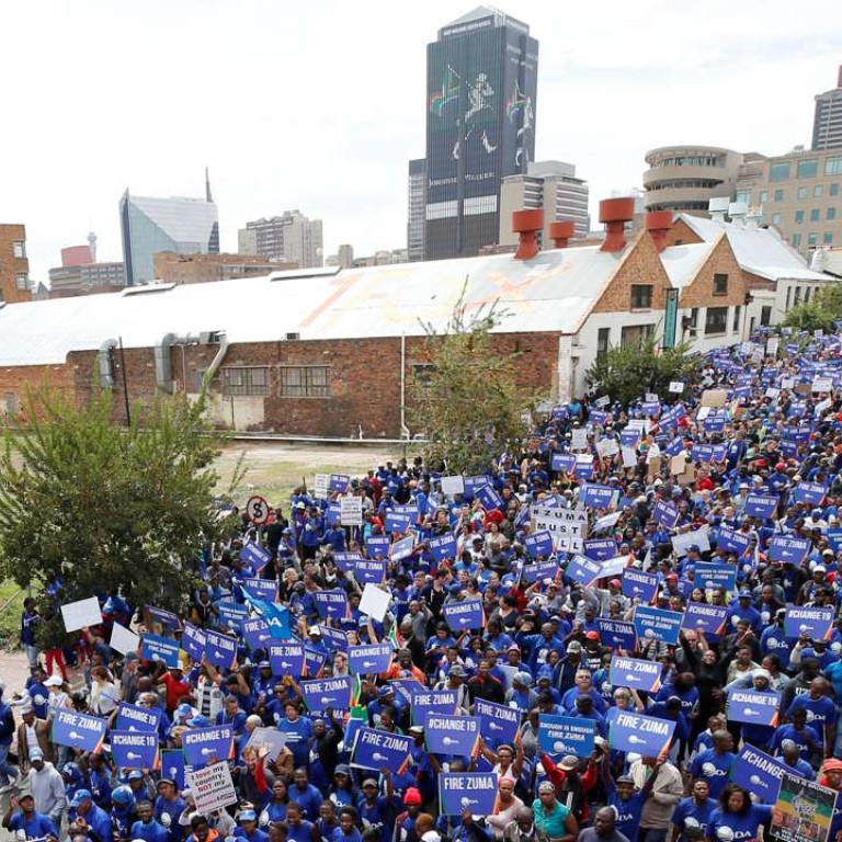 Police fire rubber bullets at anti-Zuma protests sweeping South Africa ...