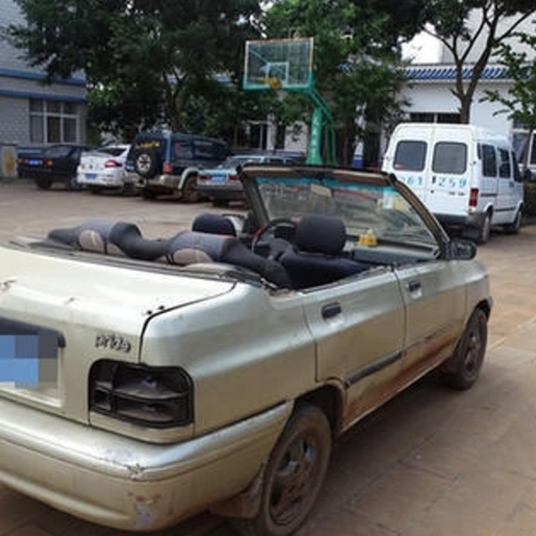 Chinese man fined for cutting roof off car to make it look like ...