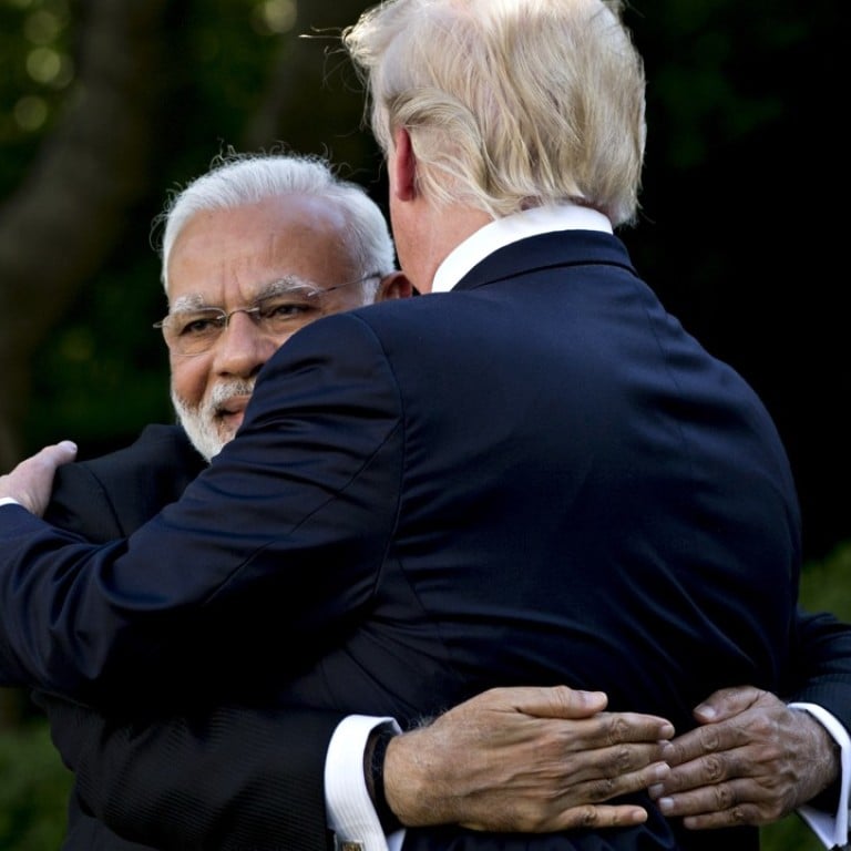 Modi takes diplomacy to next level and hugs Trump. Three times. | South ...