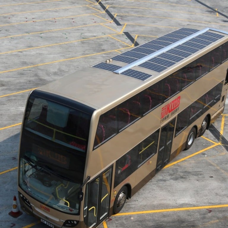 Hong Kong’s KMB unveils bus with solar panels to power system that ...