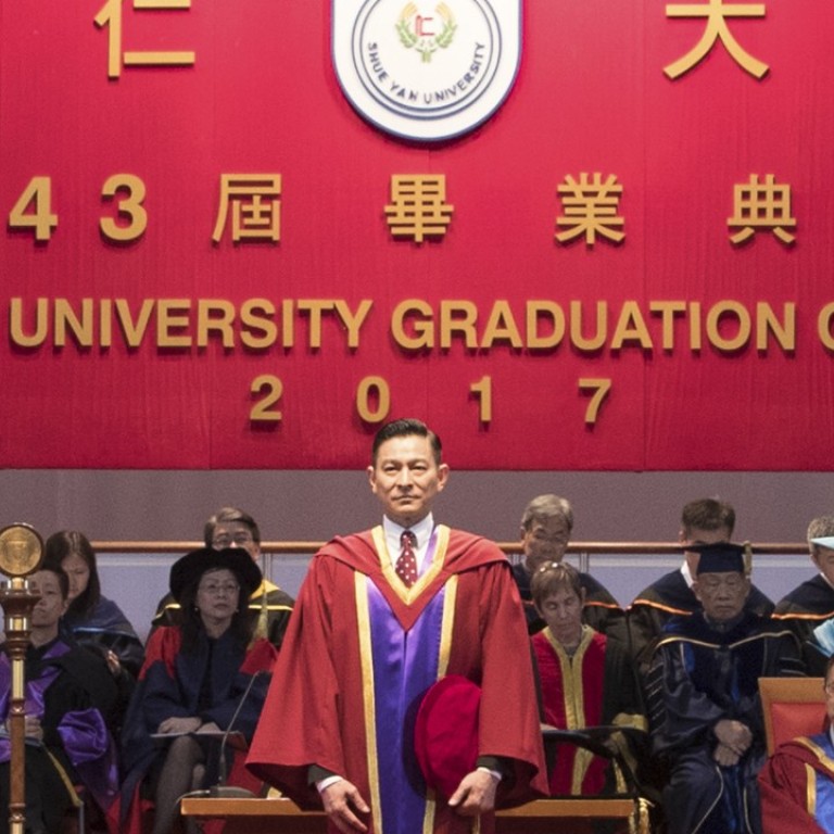 Hong Kong superstar Andy Lau receives honorary doctorate, hopes to be ...