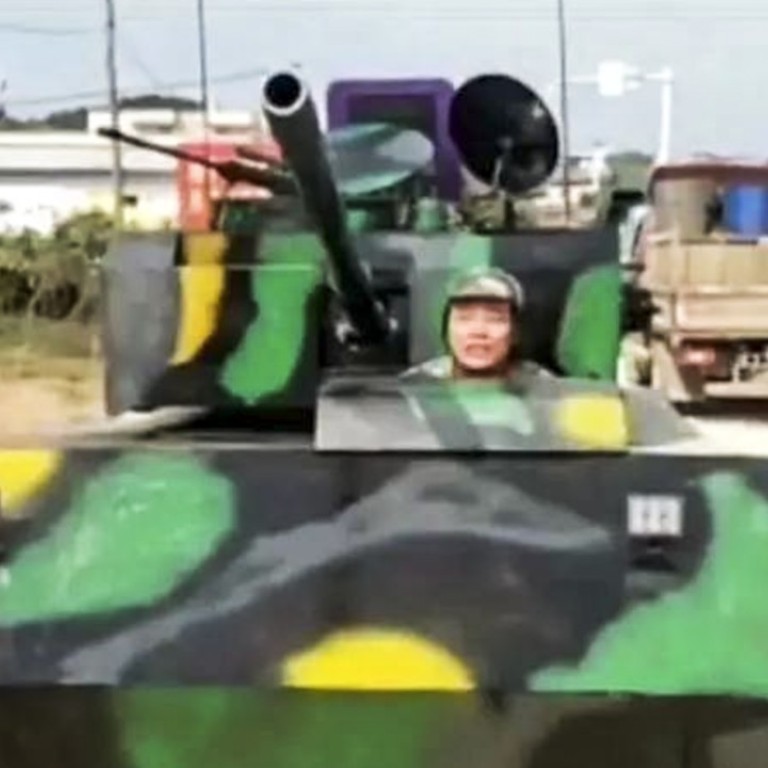 Chinese man builds ‘tank’ to gain online fame, ends up losing his ...