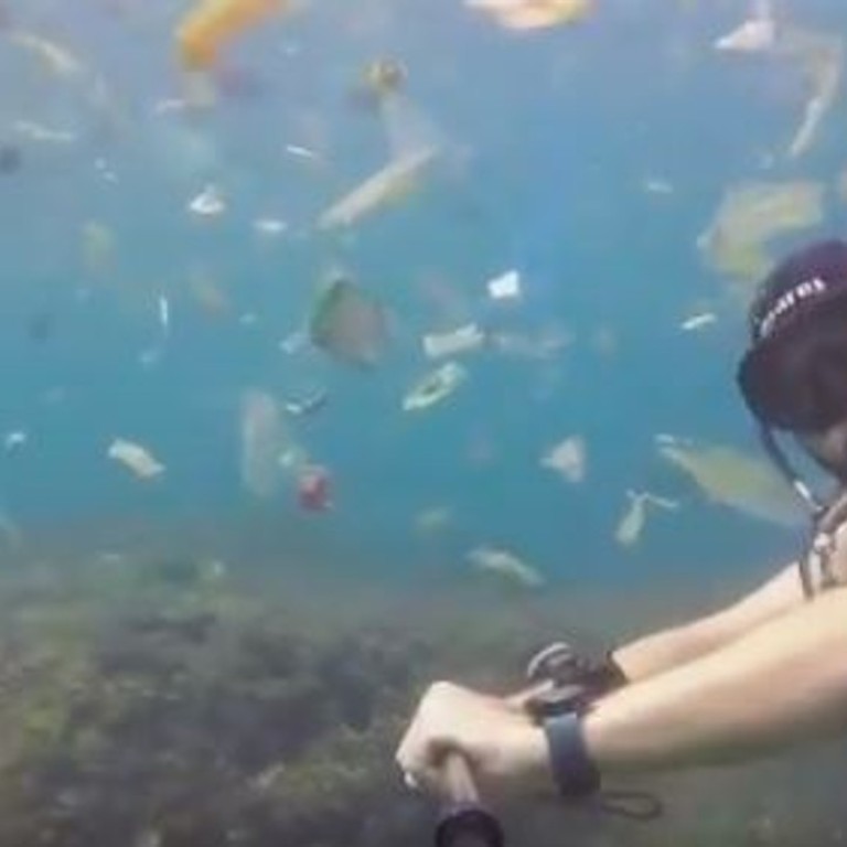 Diver films shocking underwater video of plastic garbage wasteland in ...