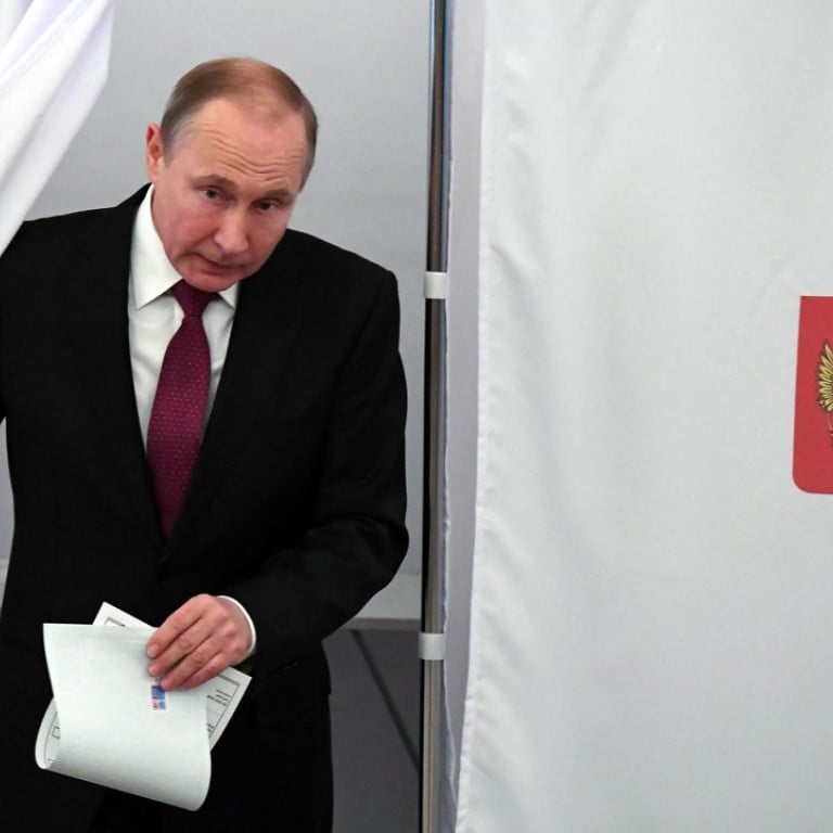 Vladimir Putin casts vote in Russian election he is assured to win ...