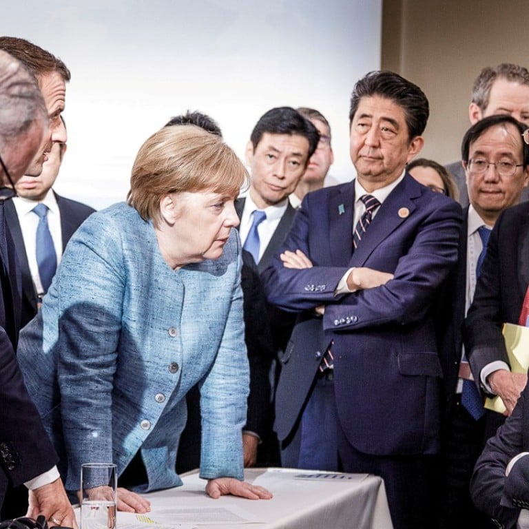 Donald Trump explains what was going on in THAT iconic G7 photo with ...
