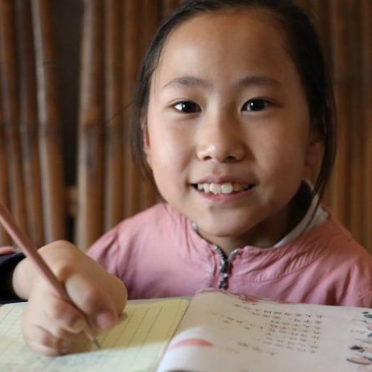 Disabled Chinese girl who’s catching up fast at school is role model ...