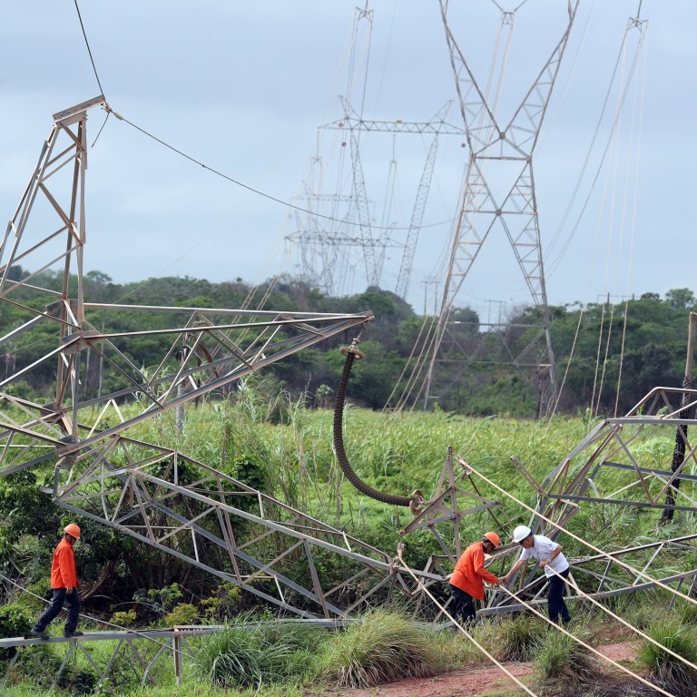 Transmission tower blown up in wave of violence in Brazil | South China ...