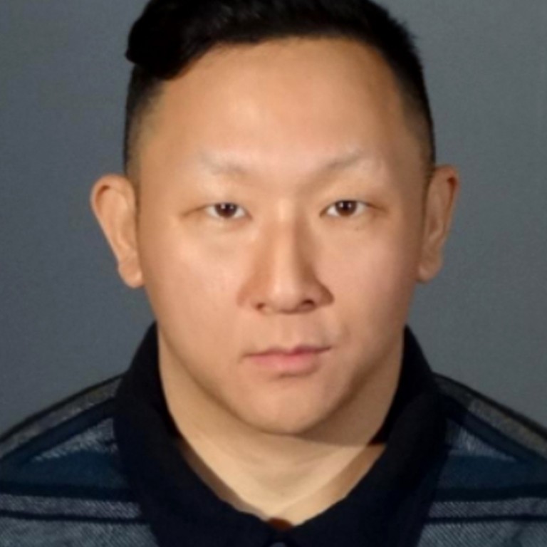 Police arrest Daniel Sohn, who wore T-shirt with LAPD logos and chanted ...