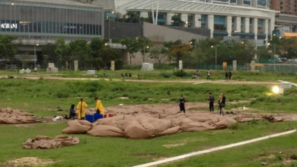 Sudden downpour takes the wind out of poop art | South China Morning Post