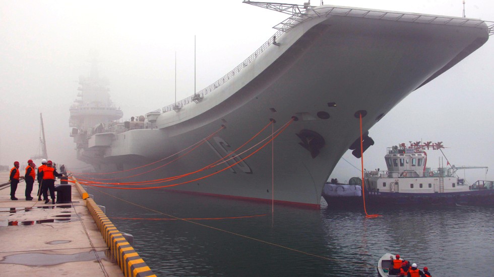 China gives rare glimpse into first aircraft carrier Liaoning’s home ...