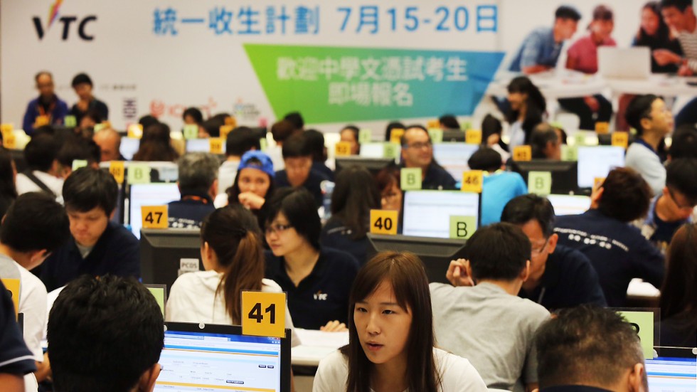 At Hong Kong’s vocational institutes, post-secondary students queue for ...