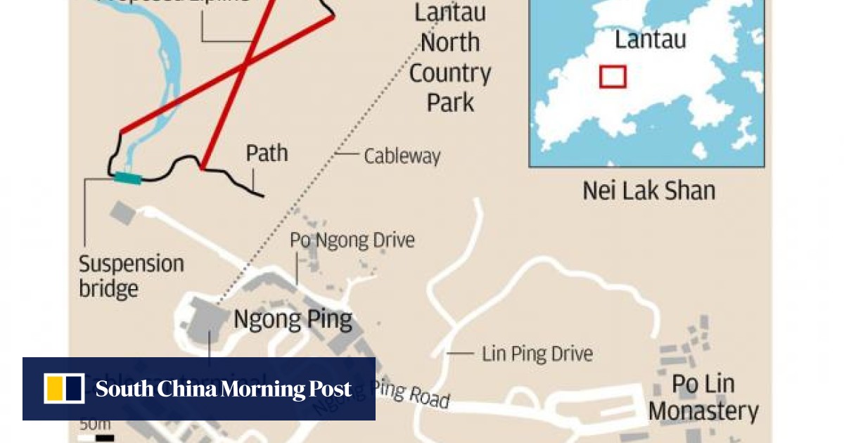 Proposed Flying Fox zipline attraction for North Lantau is discussed ...