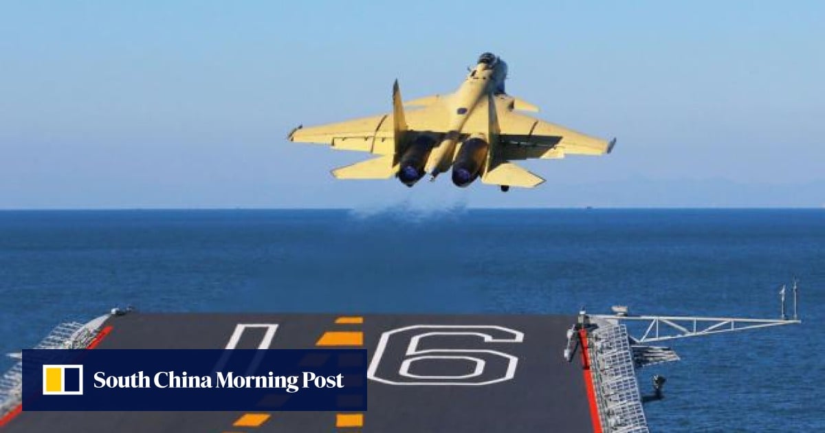 China's Liaoning aircraft carrier completes test-landing of jets ...