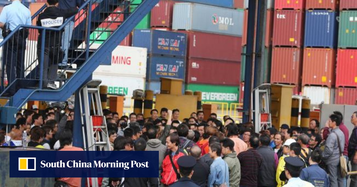 Dock workers strike for higher pay | South China Morning Post