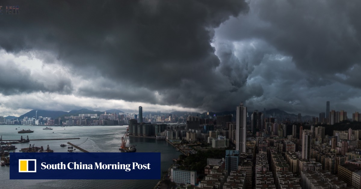 Readers' pictures: Dark storm clouds gather over Hong Kong | South ...