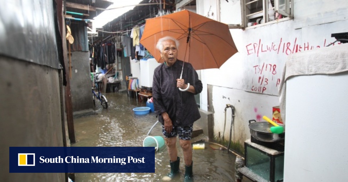 Clean-up starts after severe rainstorm hits Hong Kong | South China ...