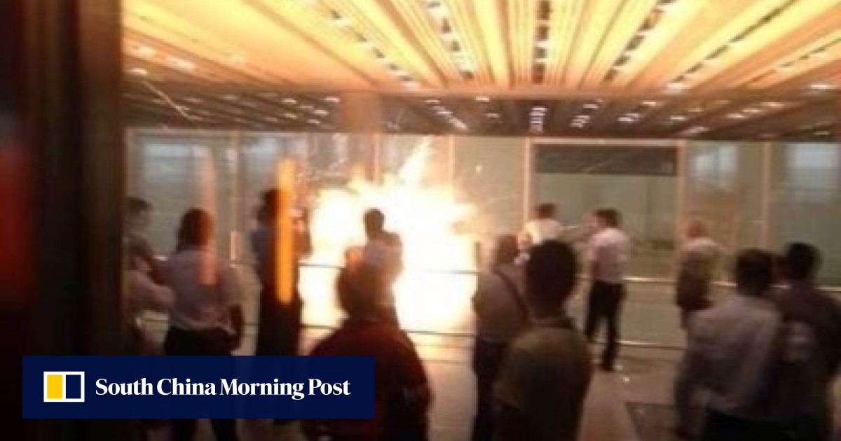 Pictured: Moment man sets off bomb at Beijing airport | South China ...