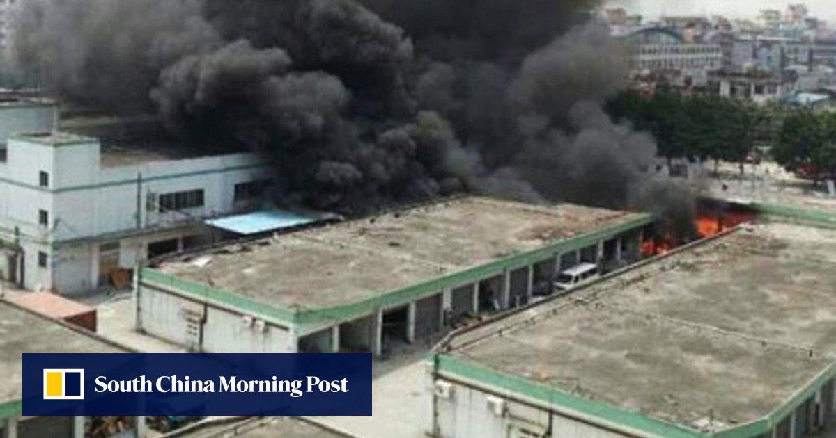 Four killed in huge Guangzhou warehouse explosion | South China Morning ...