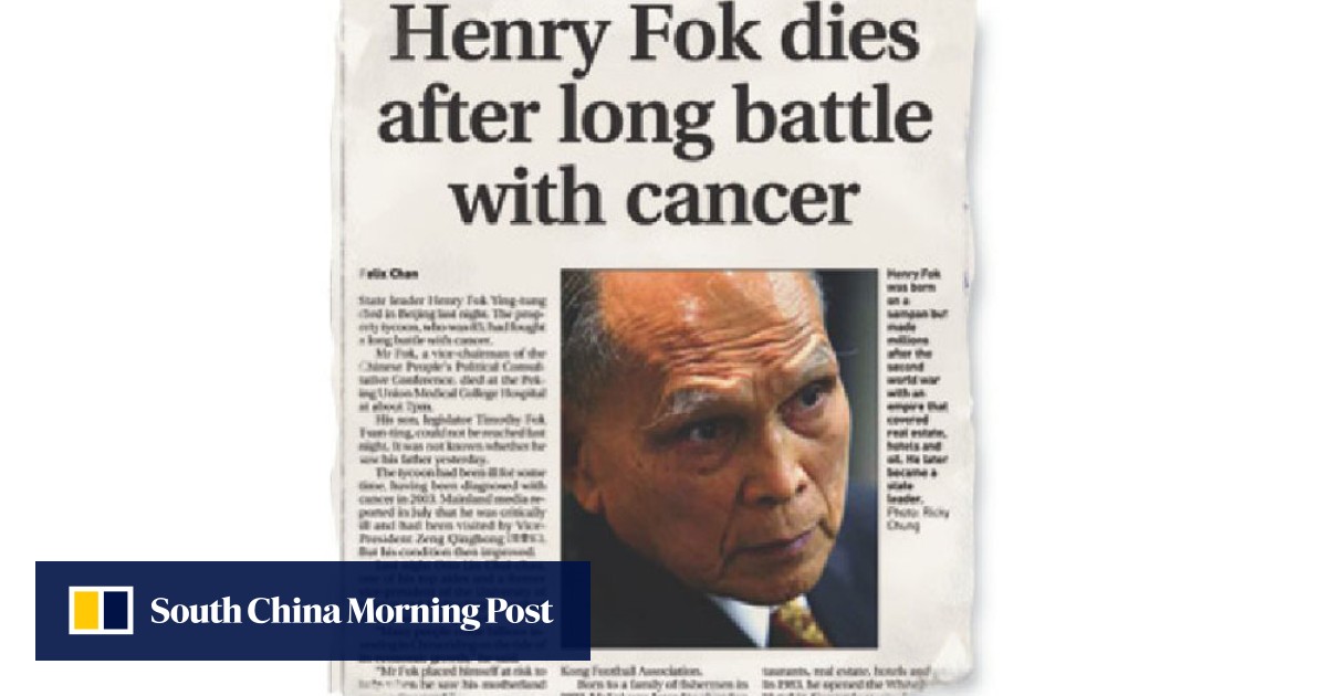 Philanthropist Henry Fok's children renew fight for control of his ...