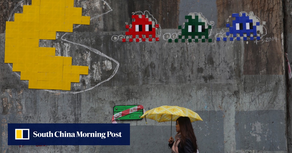 Street art Pac-Man mysteriously bleeps back to life in Tin Hau | South ...
