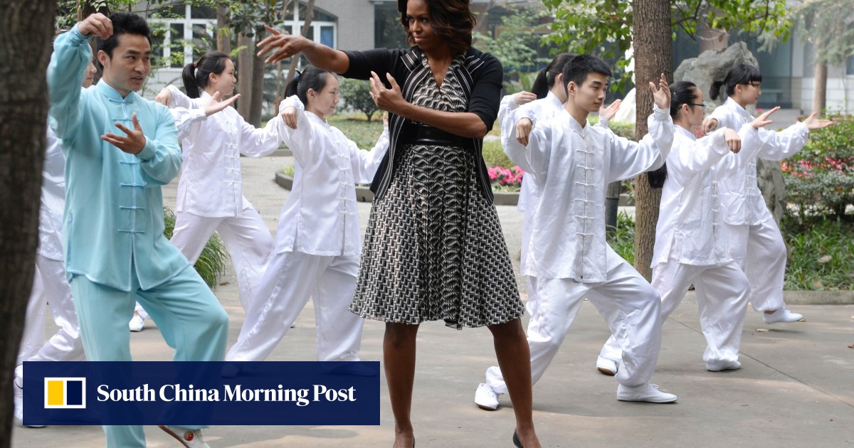 First lady Michelle Obama praises civil rights movement - and tai chi ...