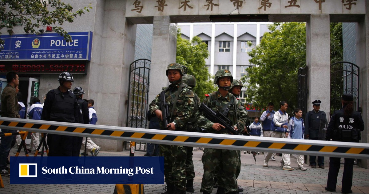 Huge military display in Urumqi after attack that killed 31 | South ...