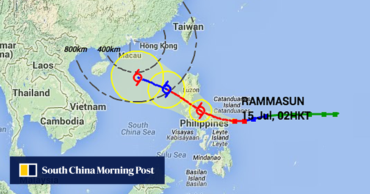 Thousands evacuated and flights grounded as Typhoon Rammasun closes in ...