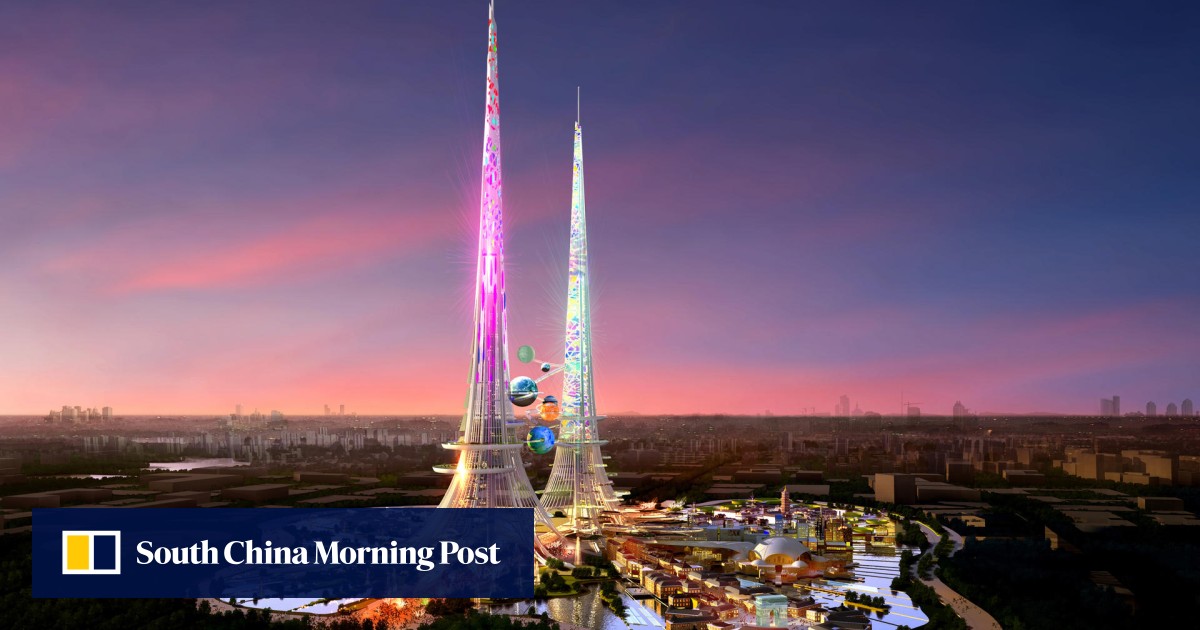 Mainland China towers scraping the sky in a green and modern way ...