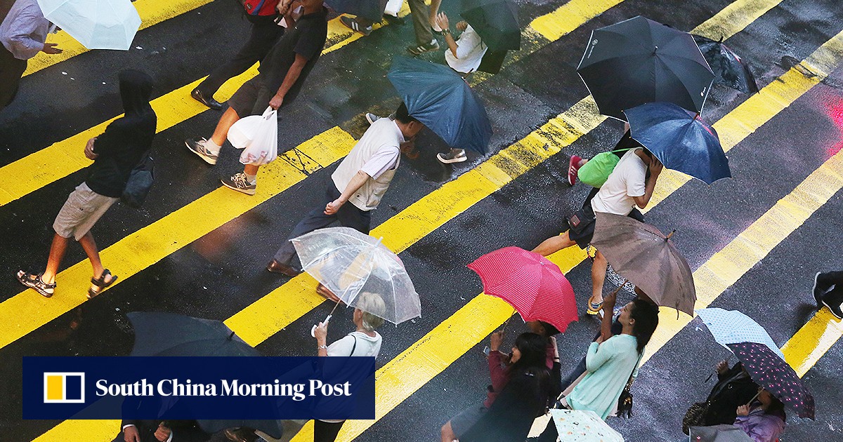 Red rainstorm warning issued as downpours hit Hong Kong | South China ...