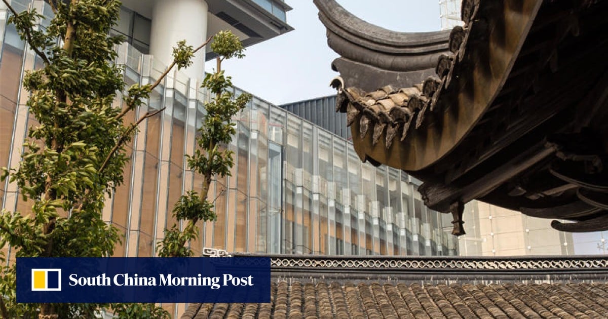 Ming dynasty buildings preserved as part of Wuxi shopping mall complex ...