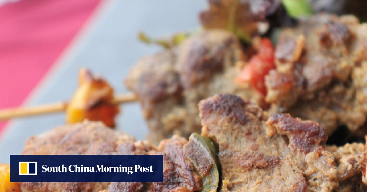 Thai street food: grilled chicken innards in Bangkok | South China ...