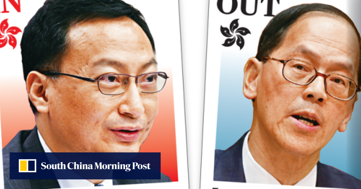 Two Hong Kong government ministers Tsang Tak-sing and Paul Tang ...