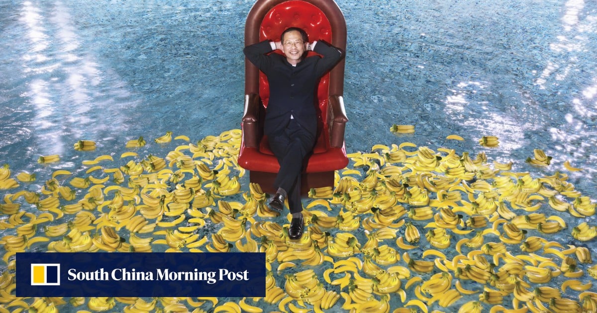 Jasper Tsang goes bananas, with a mermaid ... for Hong Kong harbour ...