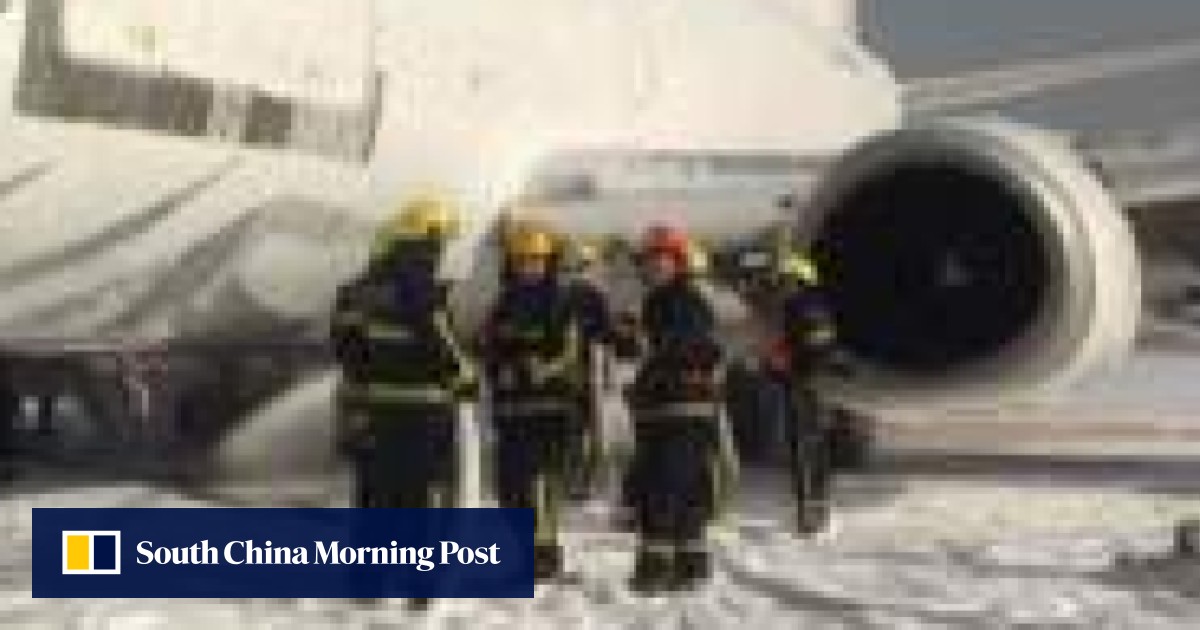 Chinese cargo plane makes emergency landing after tyres burst during ...